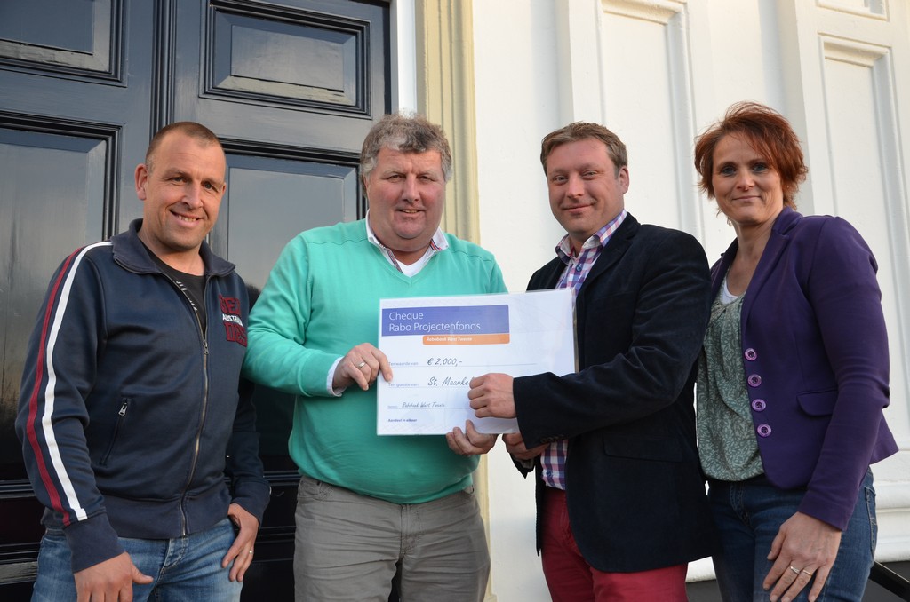 Cheque Rabo Projectenfonds uitgereikt - Maarkelsnieuws.nl Maarkelsnieuws.nl